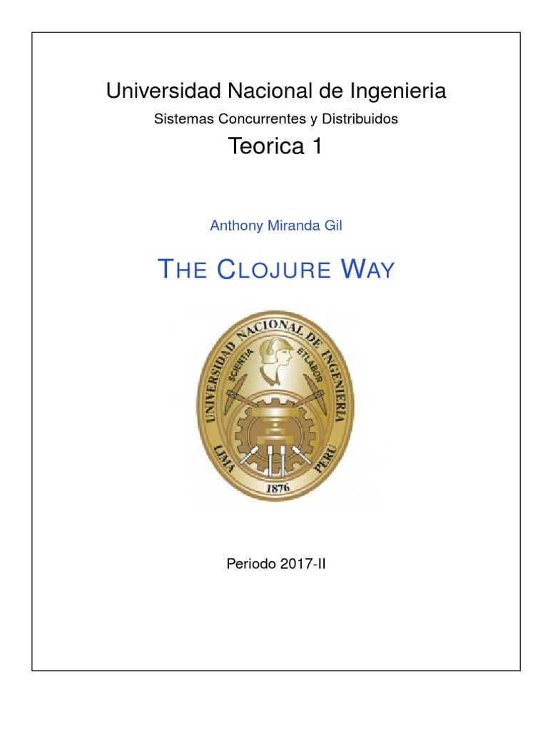 Clojure: Programación Funcional y Concurrencia | PDF | Programacion Funcional | Programa de ...