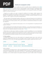 Conjugación Verbal en Español | PDF | Paradigma | Verbo