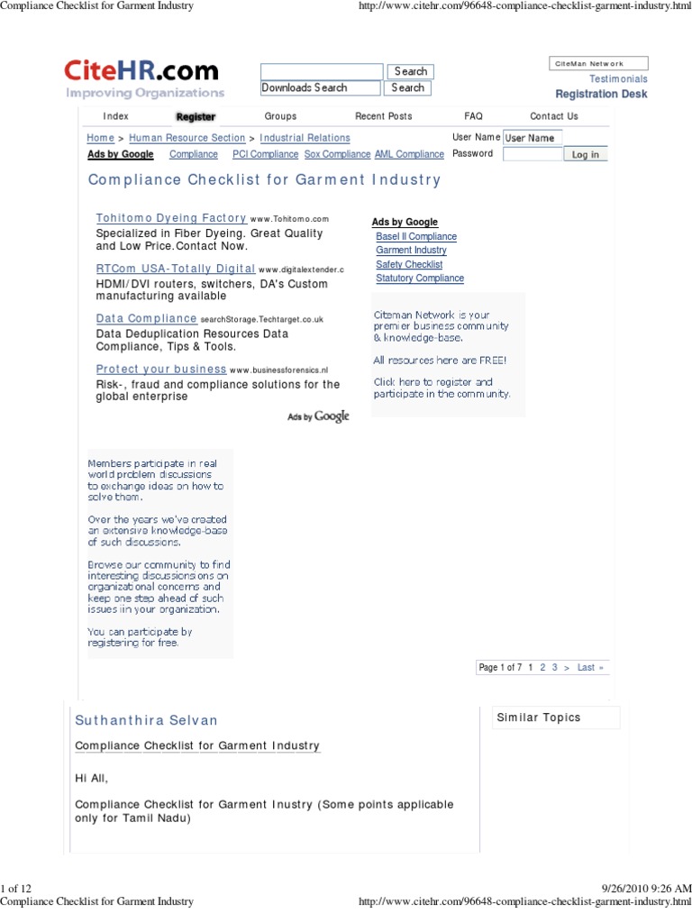 Compliance Checklist For Ga.. | PDF | Toilet | Housekeeping