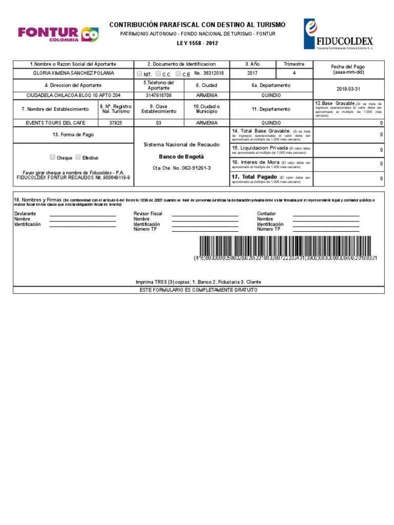 Formato de Recaudo | PDF | Business