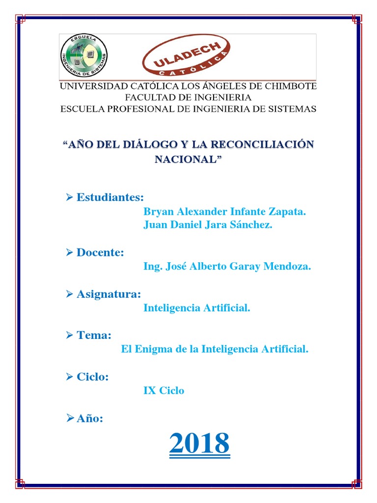 El Enigma de La Inteligencia Artificial - Daniel Jara - Bryan Infante ...