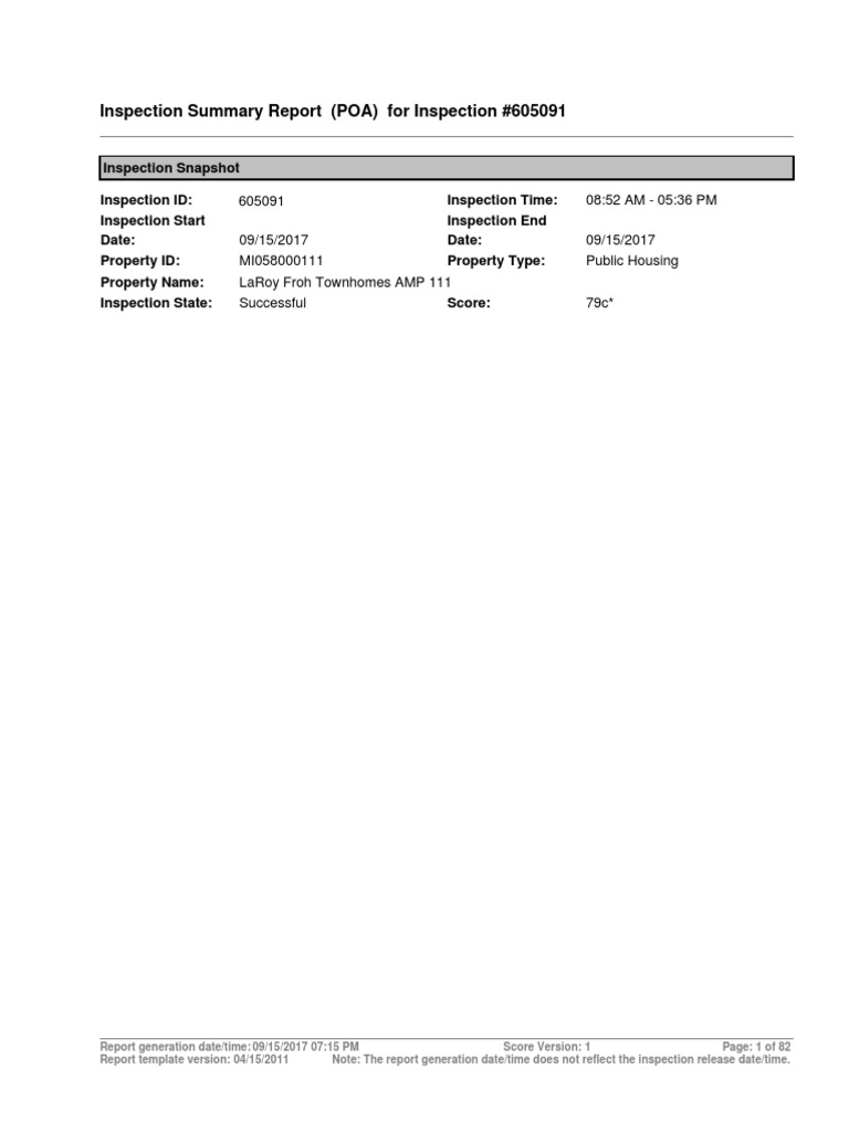2017 HUD Report - LaRoy Froh Complex | PDF | Building Engineering ...