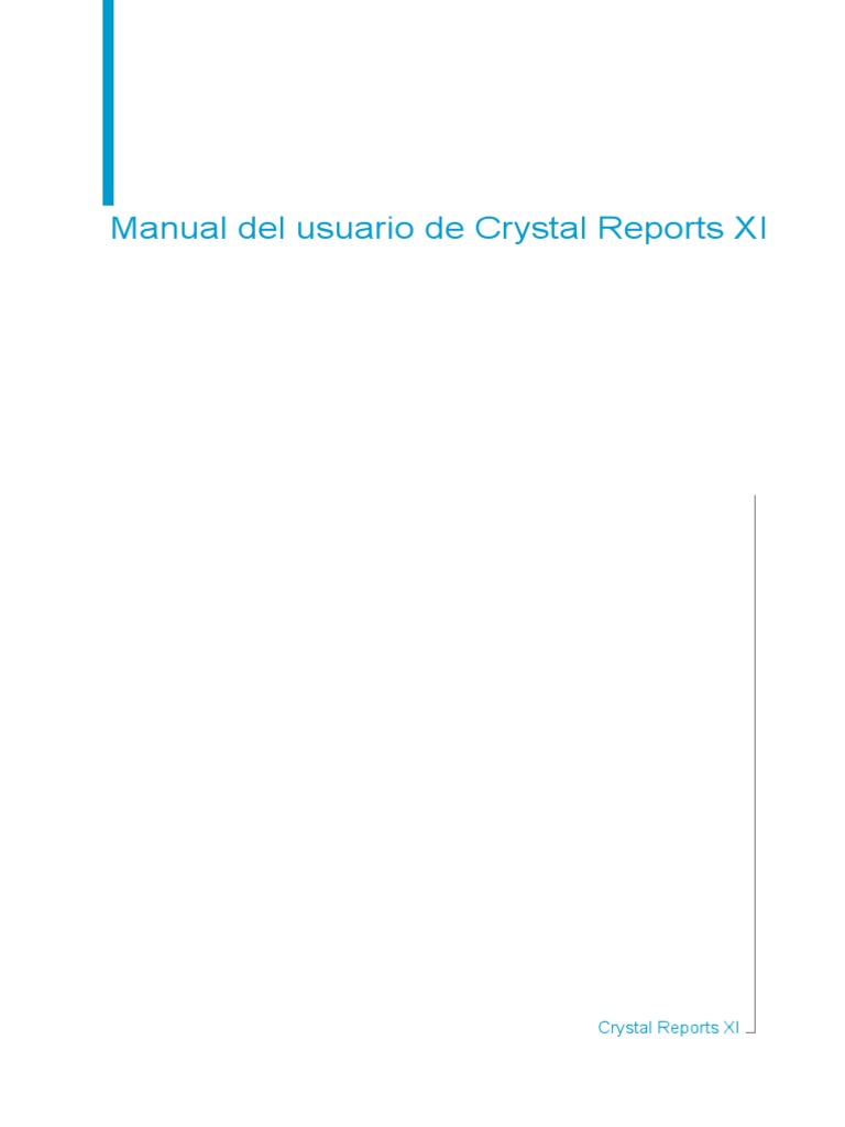 Manual Crystal Reports XI | PDF | Informática