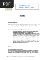 Turf Cricket Rules & Regulations | PDF