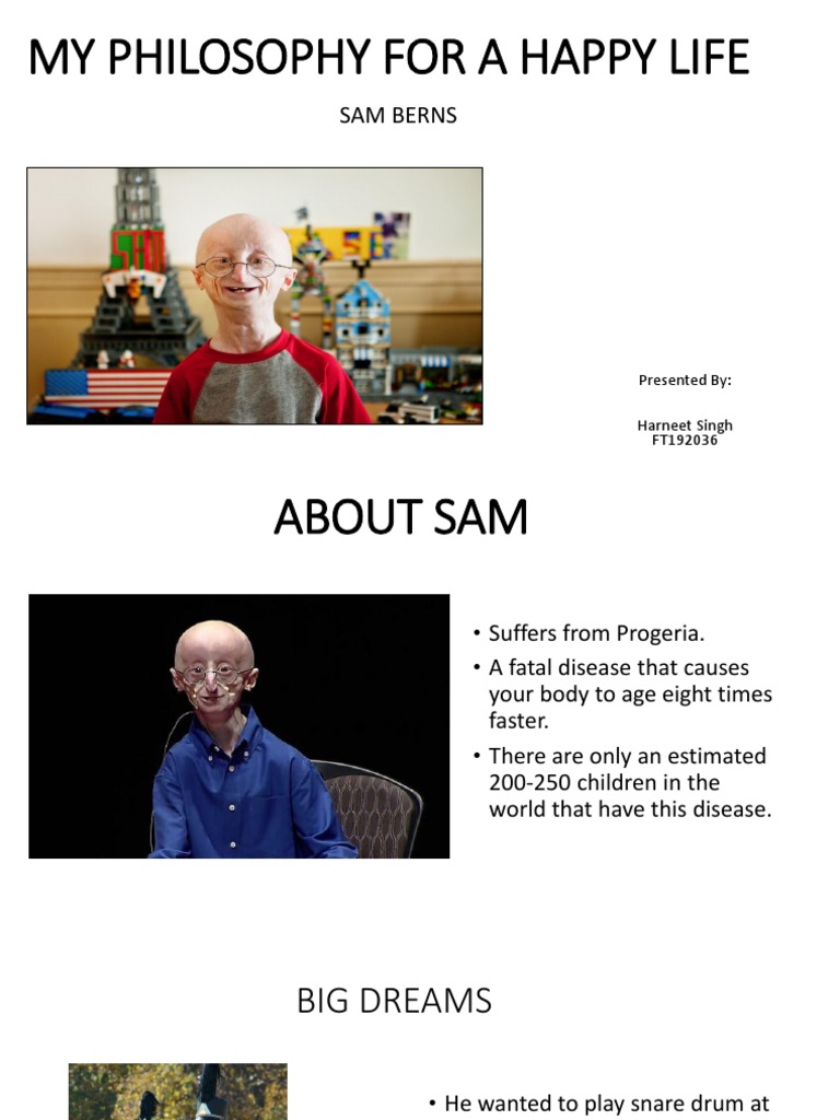 My Philosophy For A Happy Life: Sam Berns | PDF