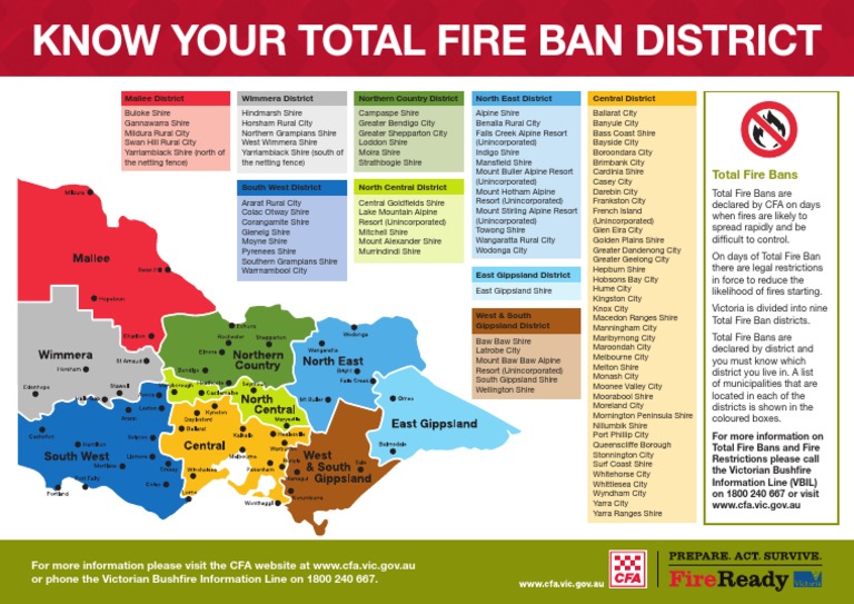 Ben Hardman Know Your Fire District Map | PDF | Victoria (Australia ...