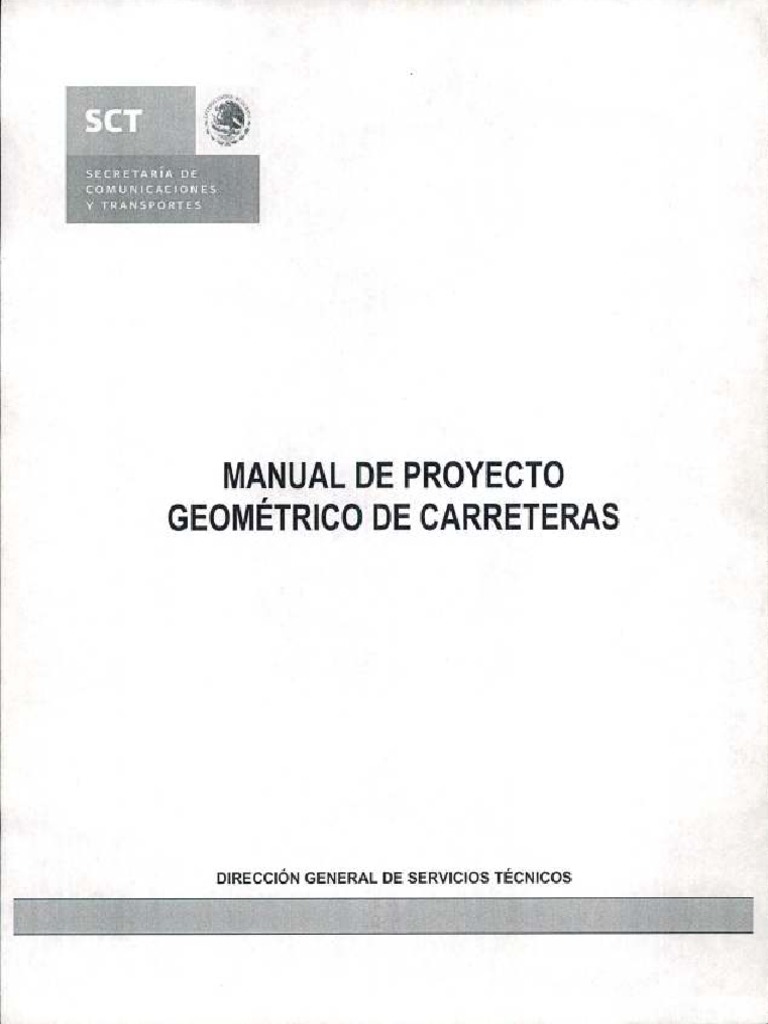SCT-Manual de Proyecto Geométrico de Carreteras | Descargar gratis PDF | Beneficio (economía ...