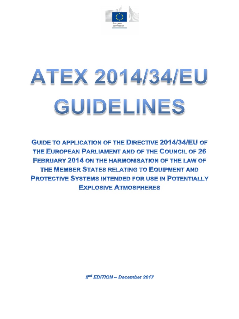ATEX Guidelines clarify Directive 2014/34/EU | PDF | European Union ...