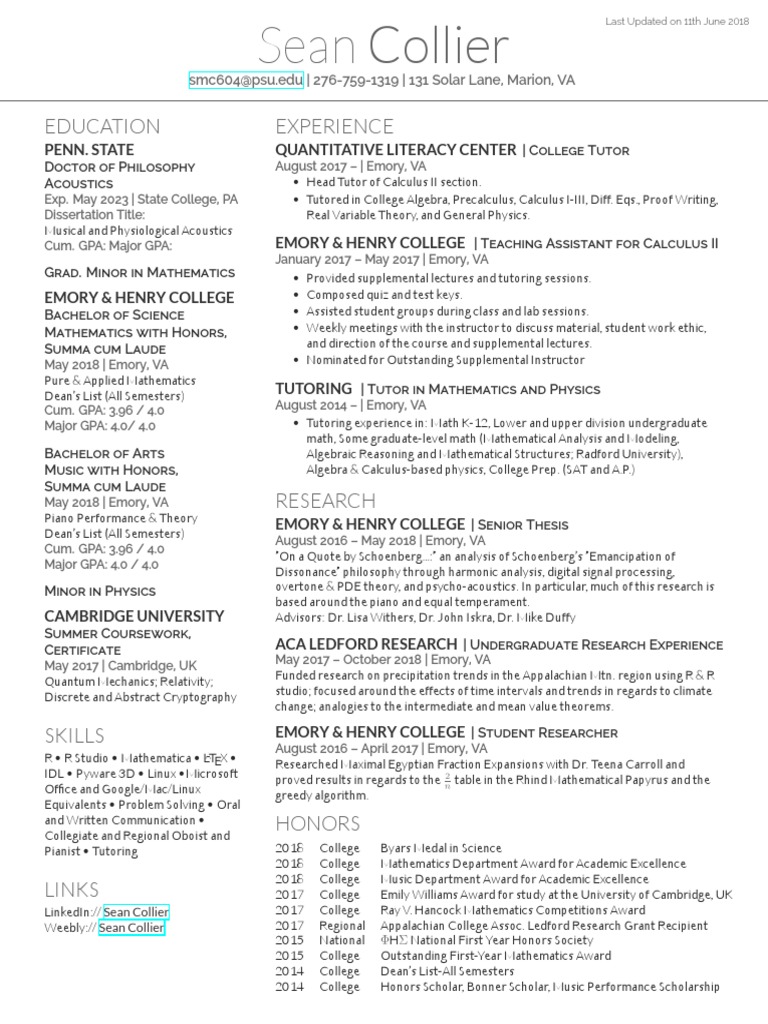 Deedy Resume-3 | PDF | Thesis | Teaching Mathematics