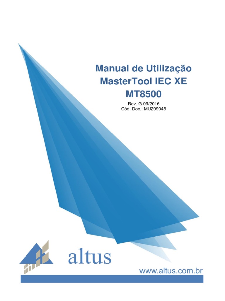 Manual De Utilizacao Mastertool Iec Xe Mt8500 Pdf Automação