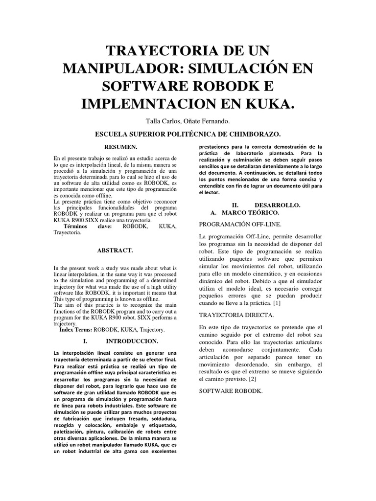 ROBODK | PDF | Robot | Robótica