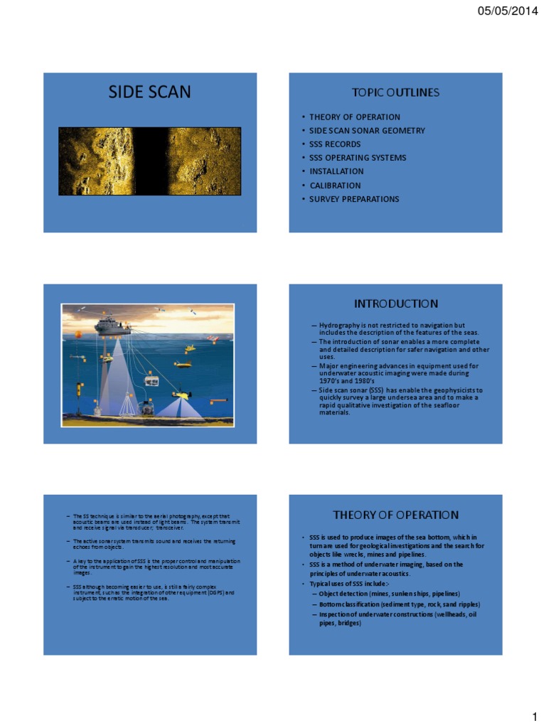 Side Scan Sonar: Principles and Applications | PDF | Sonar | Nature