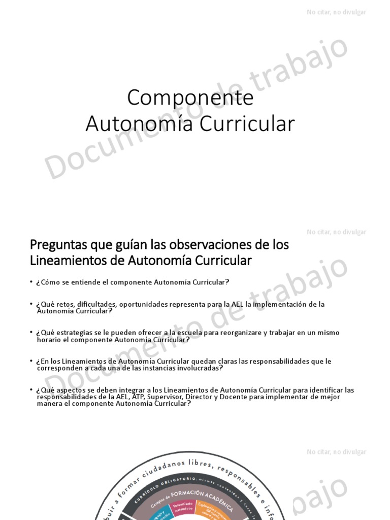 Autonomía Curricular en Secundaria | PDF | Educación Secundaria ...