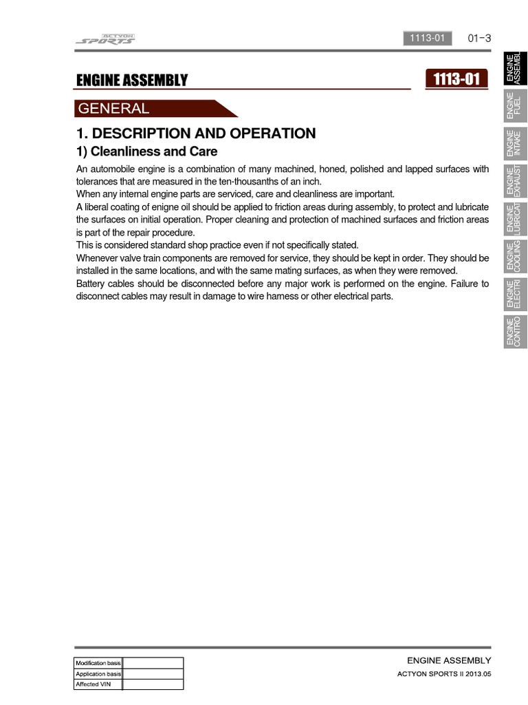 Engine Assembly | PDF | Leak | Systems Engineering