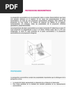 Proyección Dimétrica | PDF | Perspectiva (Gráfica) | Geometría