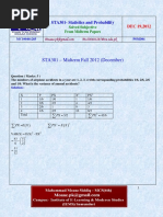 Stat Q3 WK2 Las1 | PDF | Odds | Probability Distribution