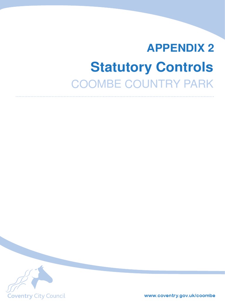 Appendix 2 Statutory Controls | PDF | Government | Justice