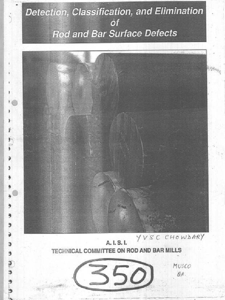 Rolled Bars Defects | PDF