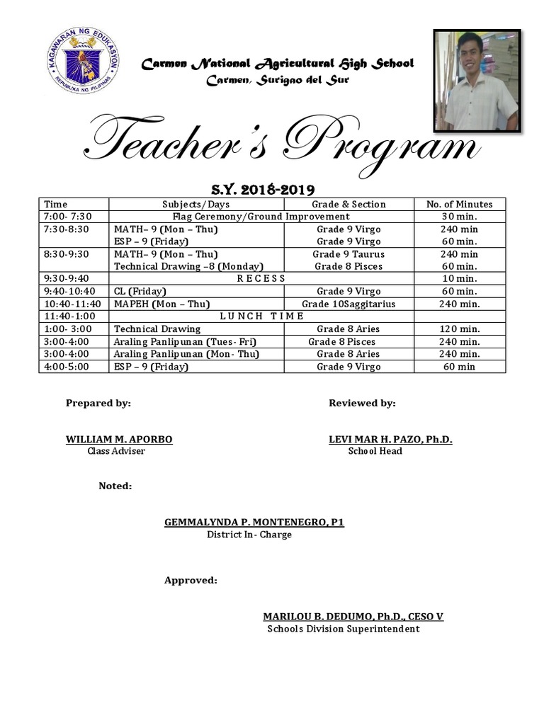 Teachers Program 2017 | PDF