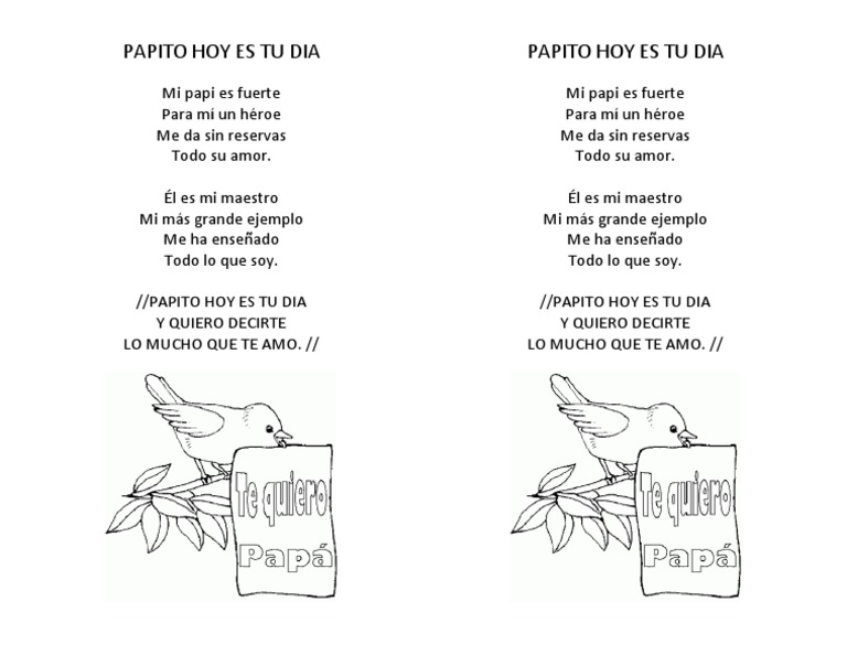 Papito Hoy Es Tu Dia