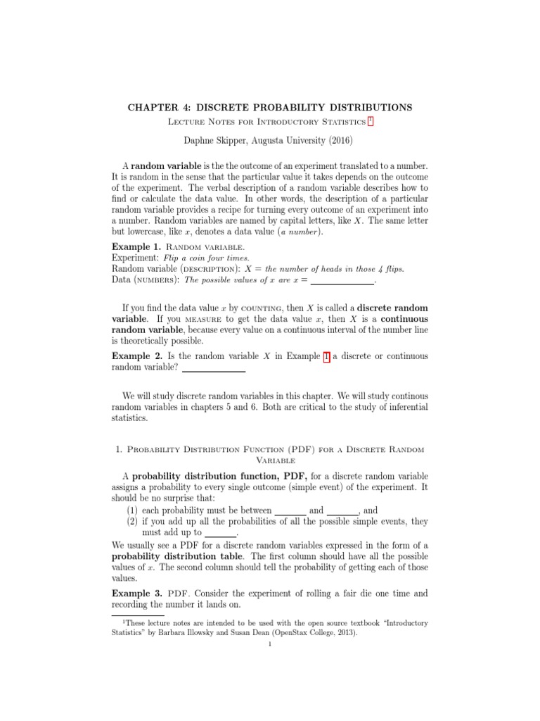 Chapter4 Stats | PDF | Probability Density Function | Probability ...