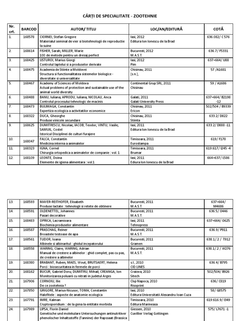 Carti Zootehnie PDF | PDF