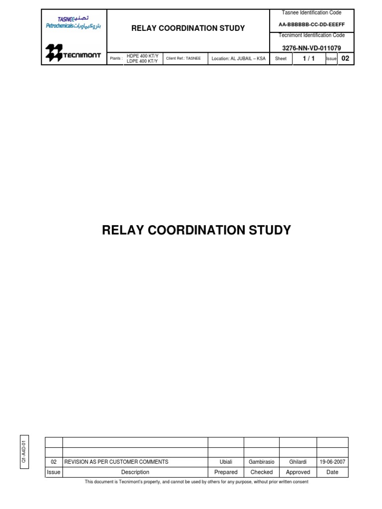 Relay Coordination PDF | PDF | Transformer | Relay