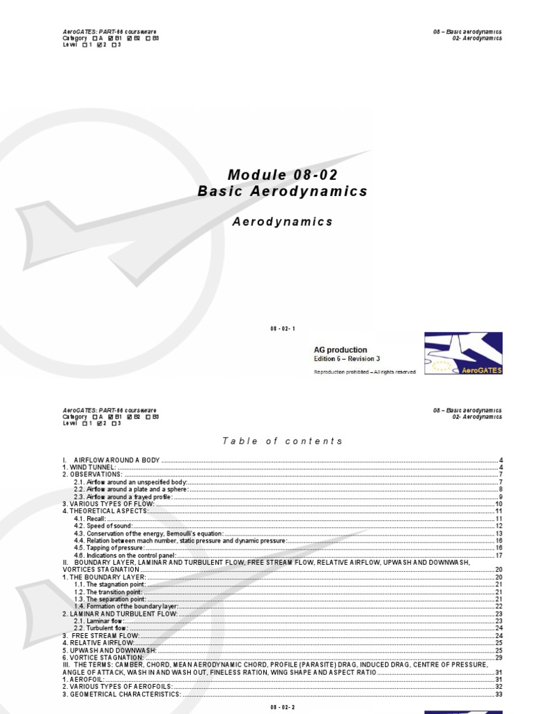 Module 08-02 Basic Aerodynamics | PDF | Aerodynamics | Vortices
