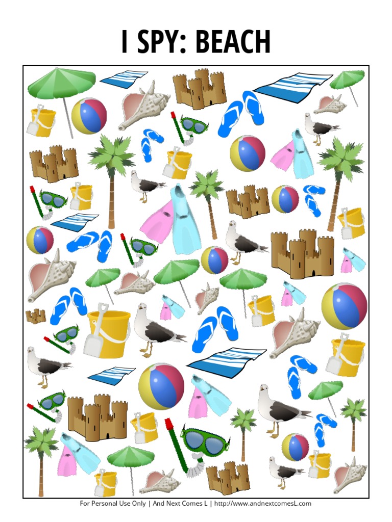 I Spy Beach | PDF