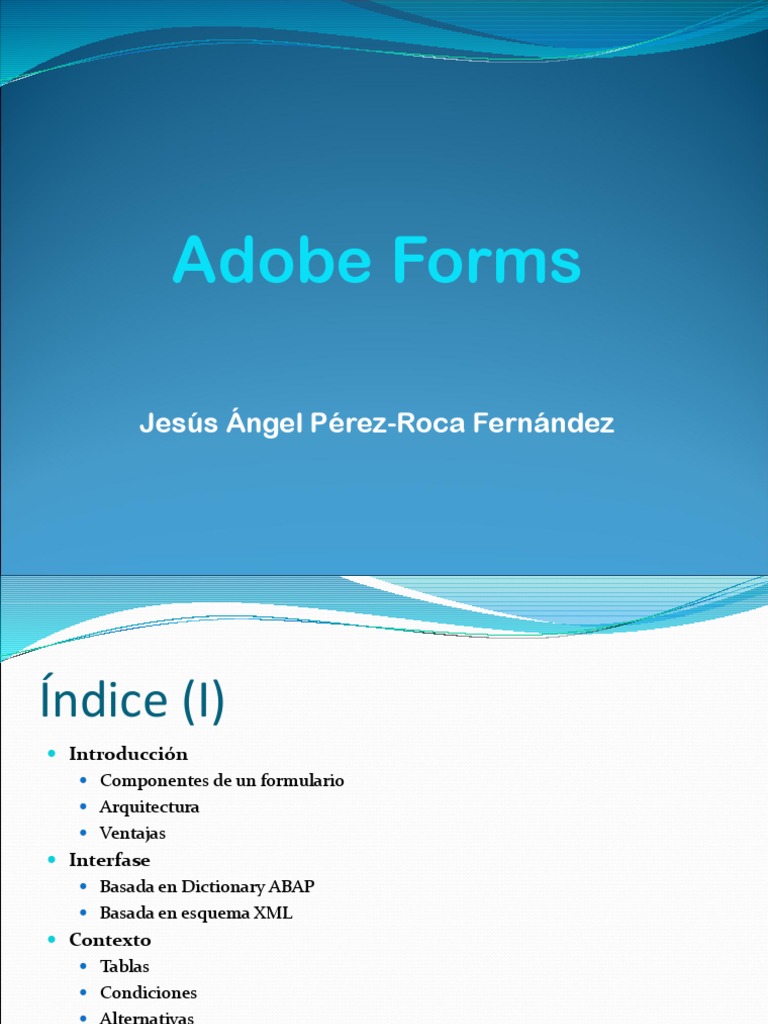 Formación Adobe Forms | PDF | Script Java | Xml