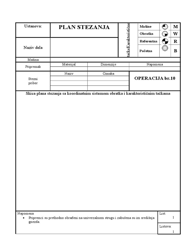 Plan Stezanja | PDF