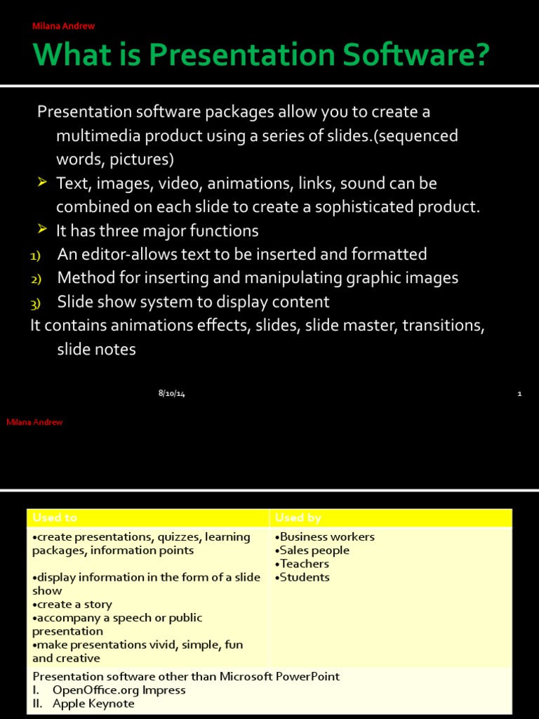 What Is Presentation Software | PDF | Reggae | English Language Music