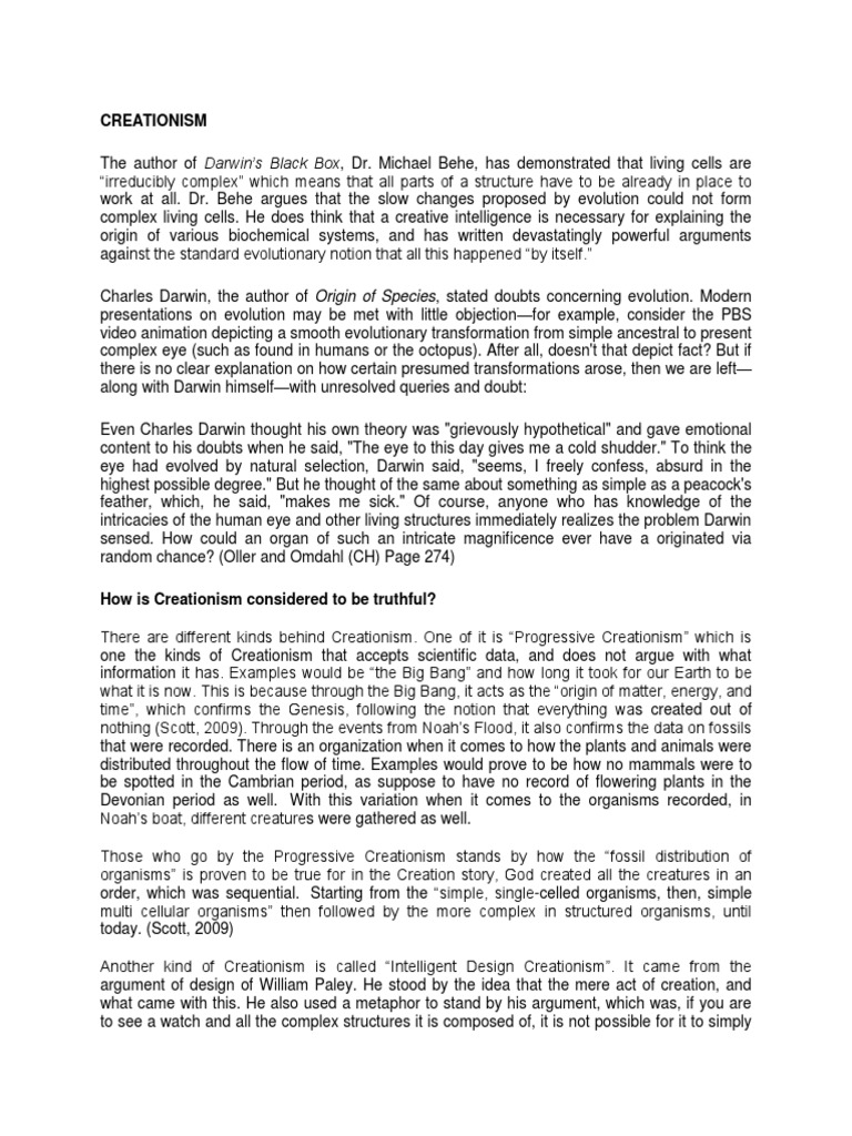 Darwin's Black Box, Dr. Michael Behe, Has Demonstrated That Living ...