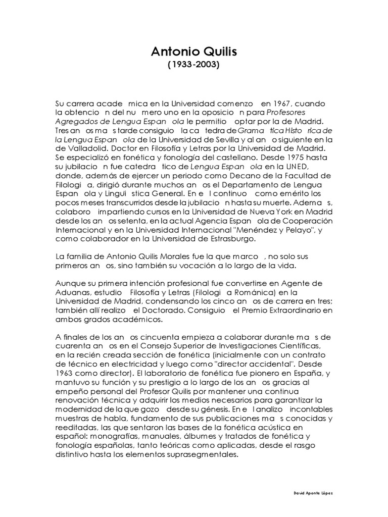 Antonio Quilis | PDF | España | Lingüística
