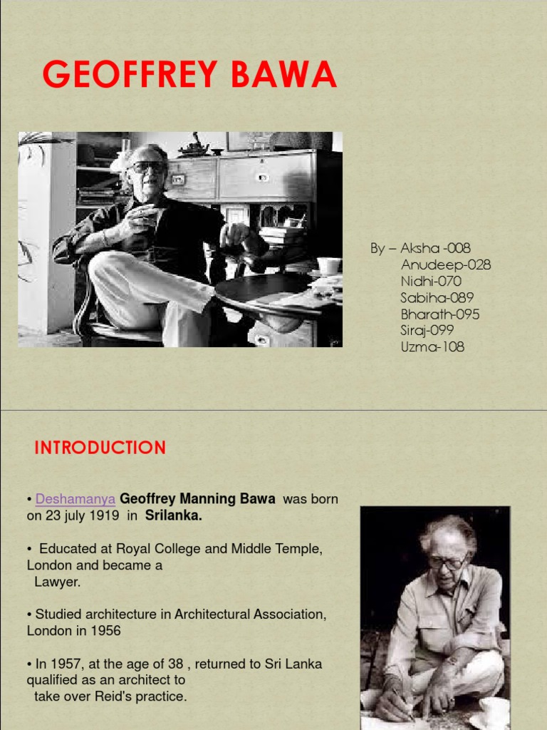 Geoffrey Bawa-Works-01 | PDF | Landscape | Architectural Design