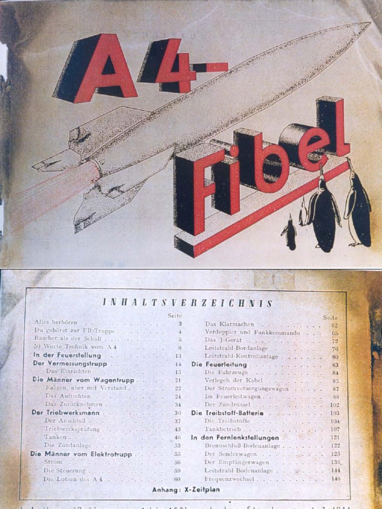 A4 Fibel V2 Rocket Fibel Germany 1944 Improve | PDF