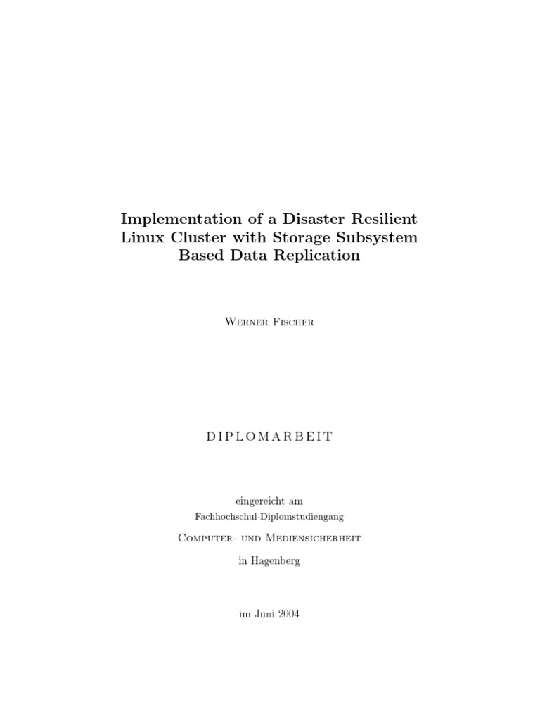 Diploma Thesis Werner Fischer | PDF