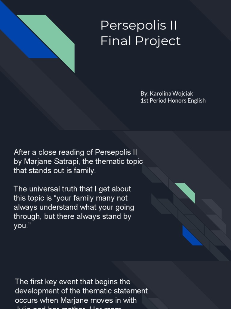 Persepolis Final Project | PDF