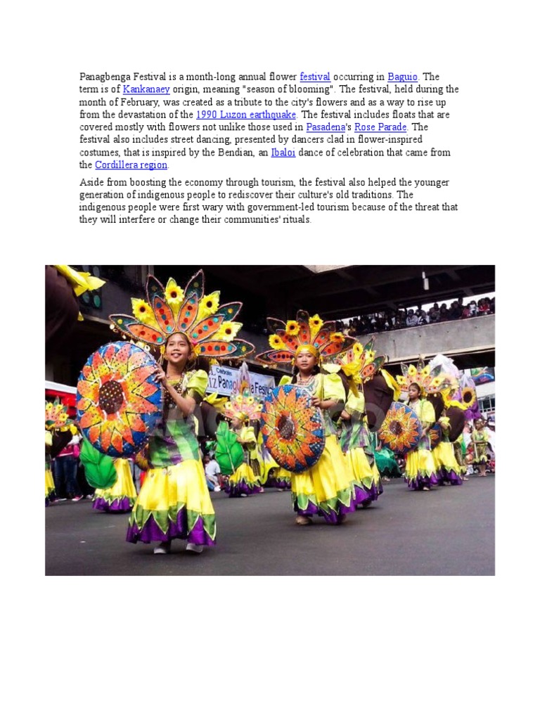 Panagbenga Festival Is A Month | PDF