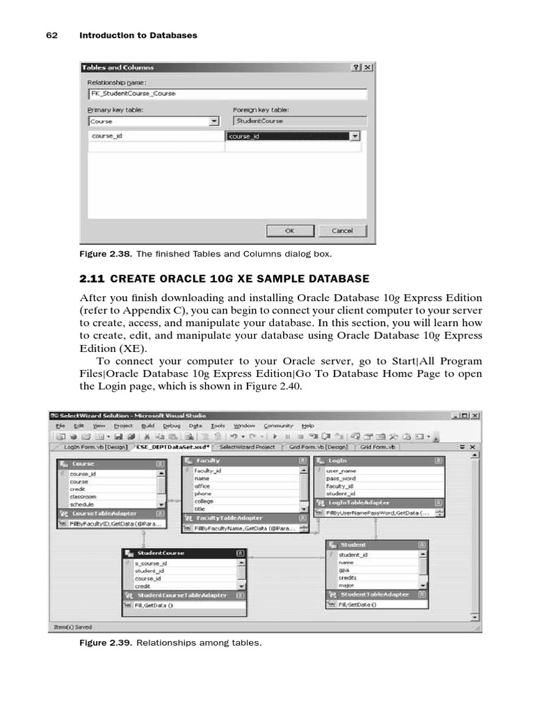 Creating Oracle 10g Xe Database | Download Free PDF | Oracle Database | Databases