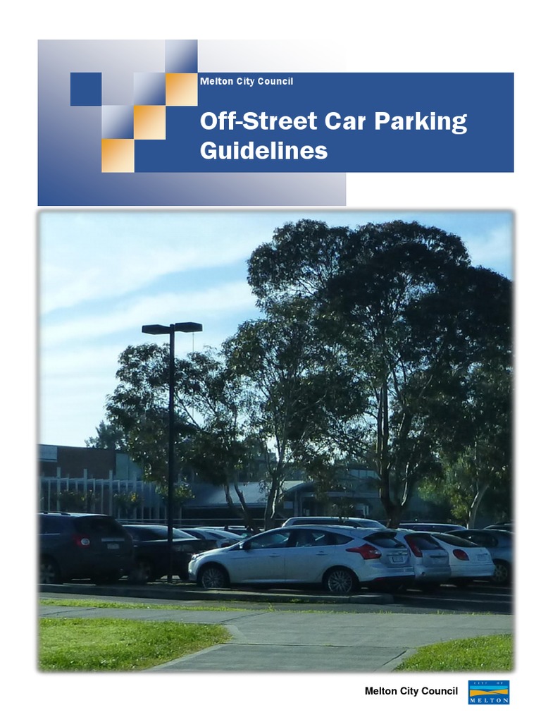 Car Parking Guidelines - 2015 | PDF | Parking Lot | Road