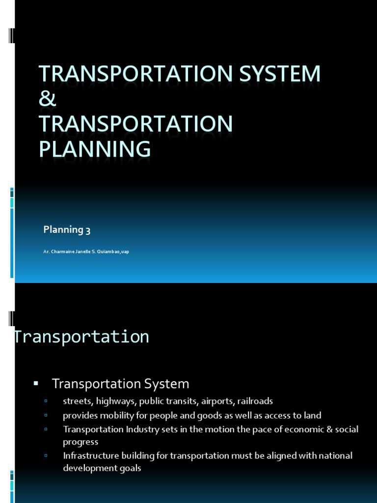Transportation System | PDF | Metro Manila | Transport
