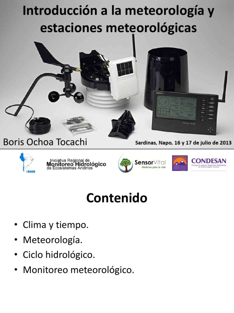 Introducción A La Meteorología y Estaciones Meteorológicas | PDF | Clima | Herida