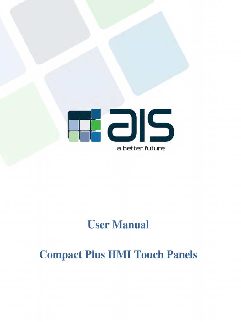 AIS Compact Plus HMI Touch Panels - User Manual | PDF | Touchscreen ...