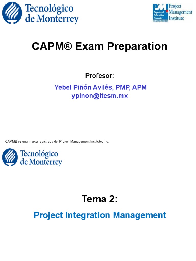 Integration Ppt Chapter 4 Pmbok Pdf Project Management Leadership