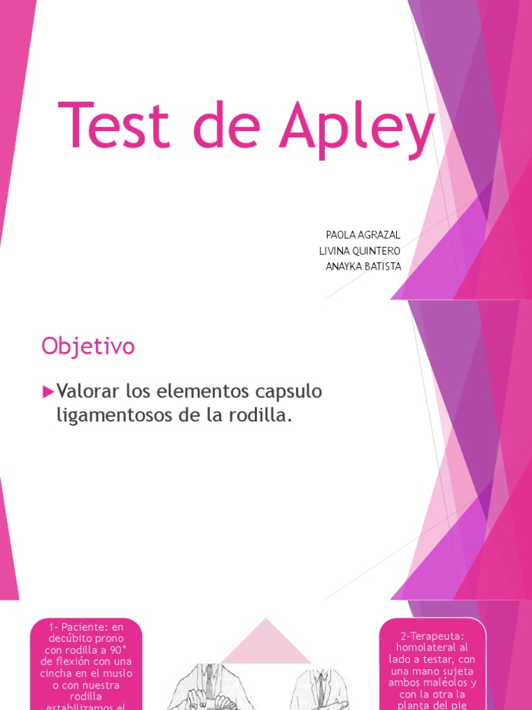 Prueba de Apley en Rodilla | PDF