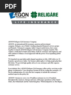 Aegon Religare Life Insurance Logo