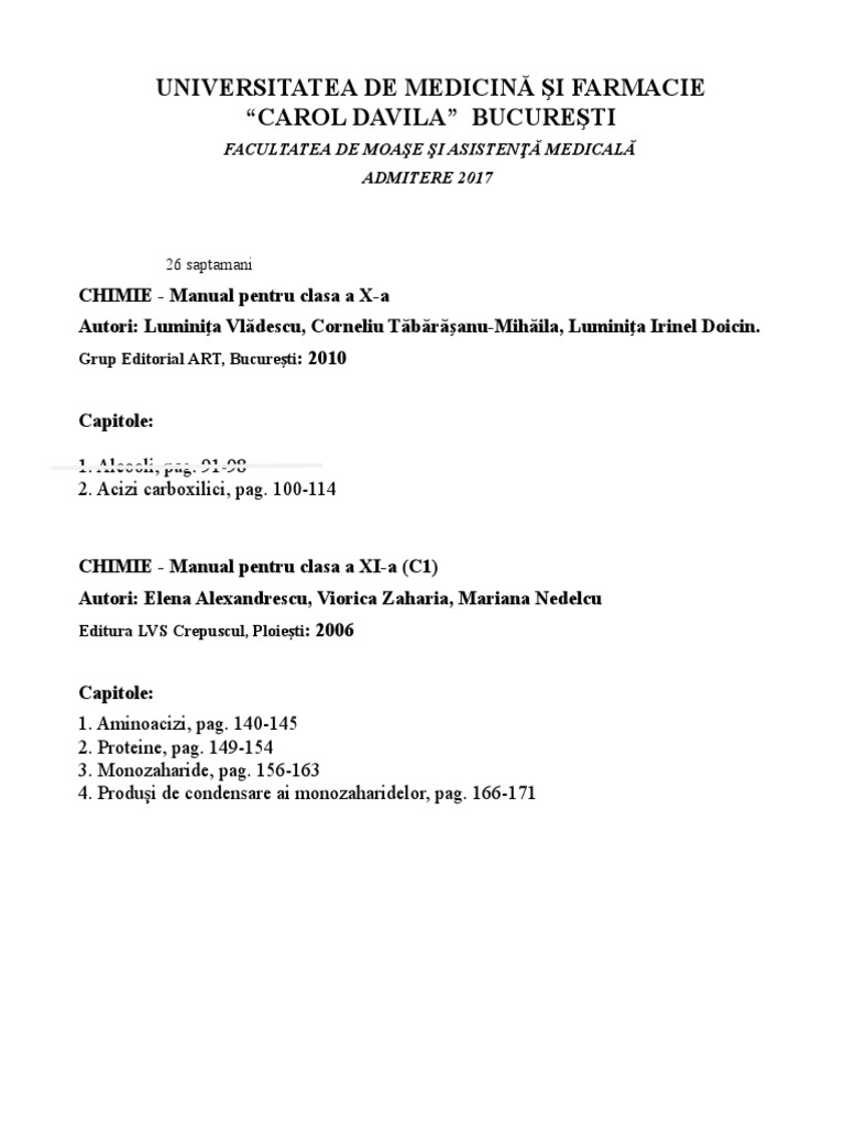 Umf Carol Davila | PDF