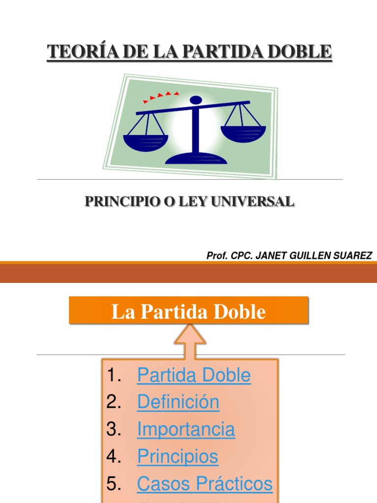 La Partida Doble - Terminado | PDF | Contabilidad | Economias