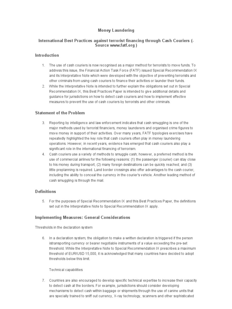 Aml Kyc Notes | PDF | Money Laundering | Wire Transfer